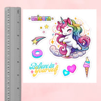 Believe in Yourself - Dancing Unicorn Sticker Sheet – Creative Kids Castle