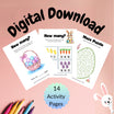 Easter Fun - Cute Easter Themed Printable Activity Pack (14 pages ...