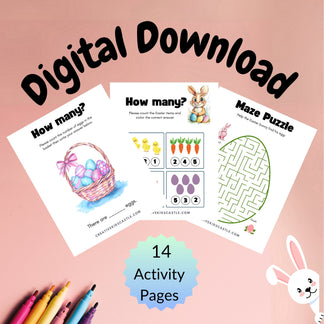 Easter Fun - Cute Easter Themed Printable Activity Pack (14 pages ...